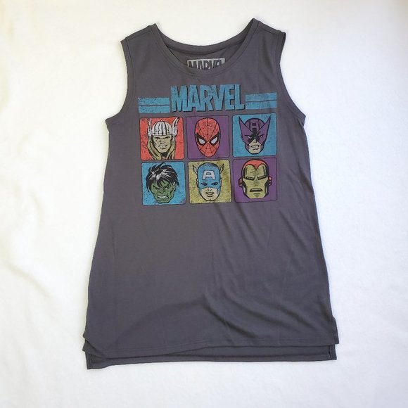 Marvel | Tops | Marvel Womens Size Small Tank Top Gray Hawkeye Thor ...